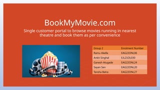 Book My Movie Solution Architecture Design | PPT