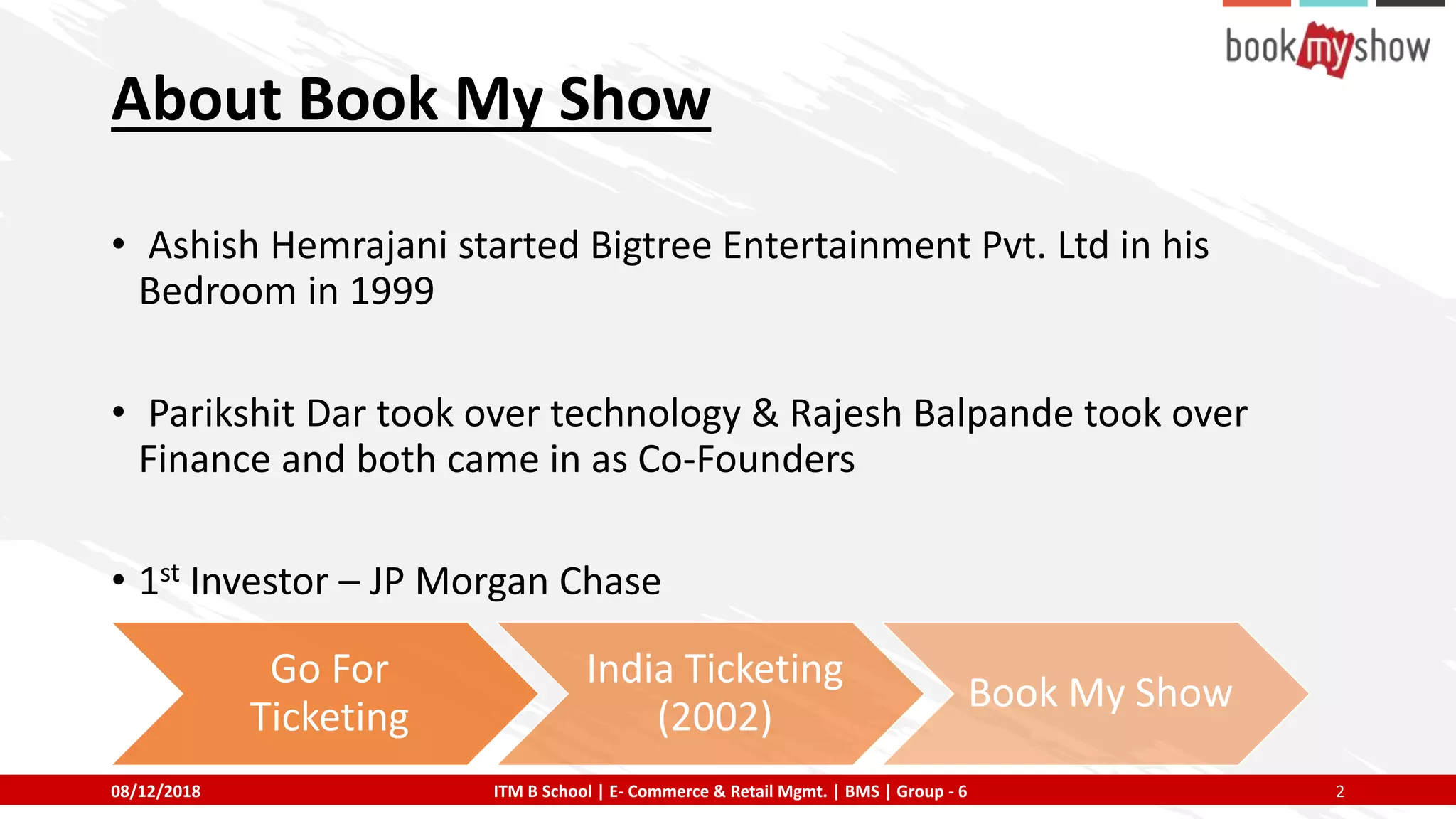 Bookmyshow- A complete Study | PPTX