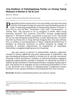 ASU-CHARRM Book of Research Abstract | PDF