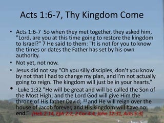 The Book Of Acts: Chapter-1 | PPTX