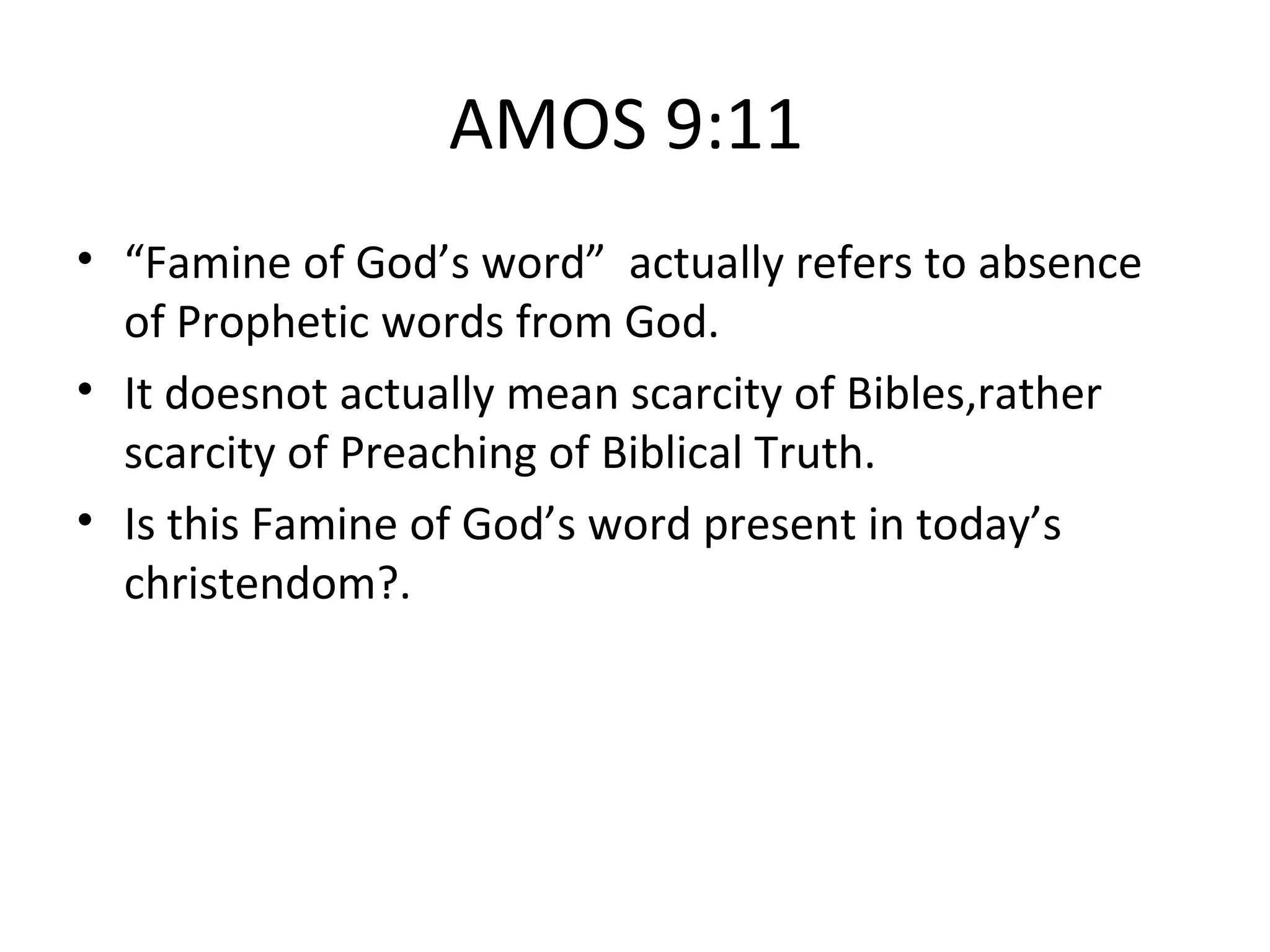 Book of amos | PPT