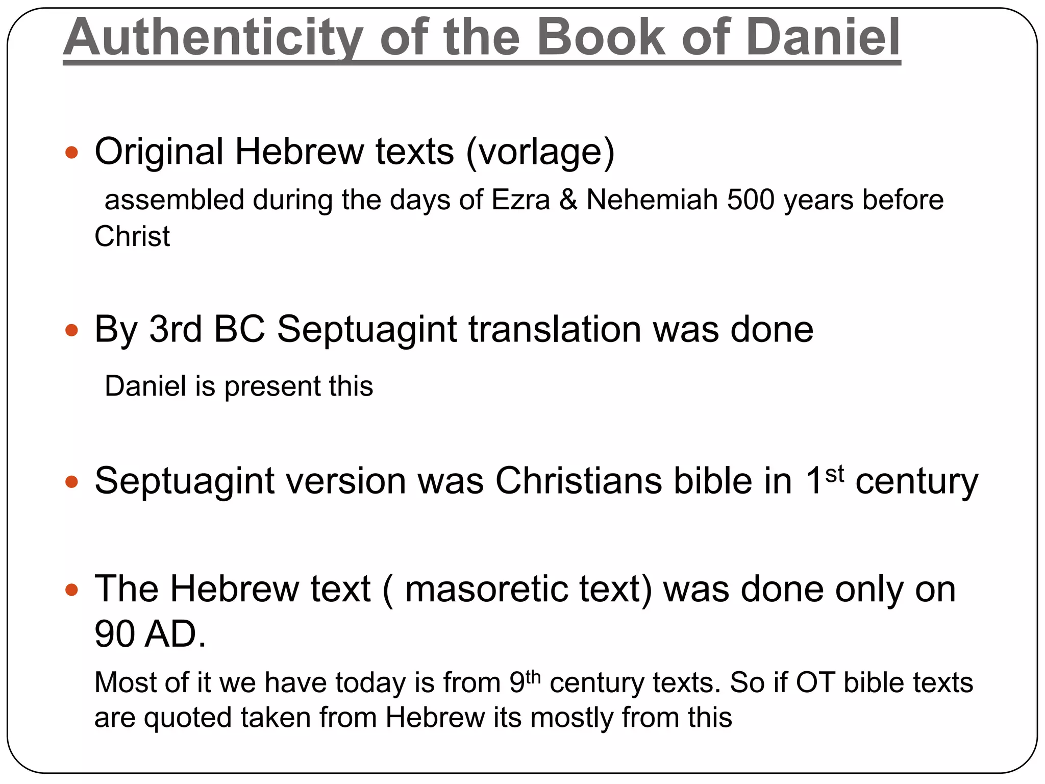 Book of daniel | PPTX