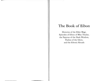 Book of eibon | PPT