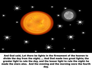 Book of Genesis - The Creation [Heavens and Earth] | PPT