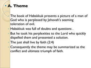 Book Of Habakkuk | PPT