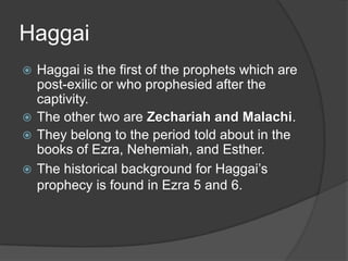 Book Of Haggai | PPTX