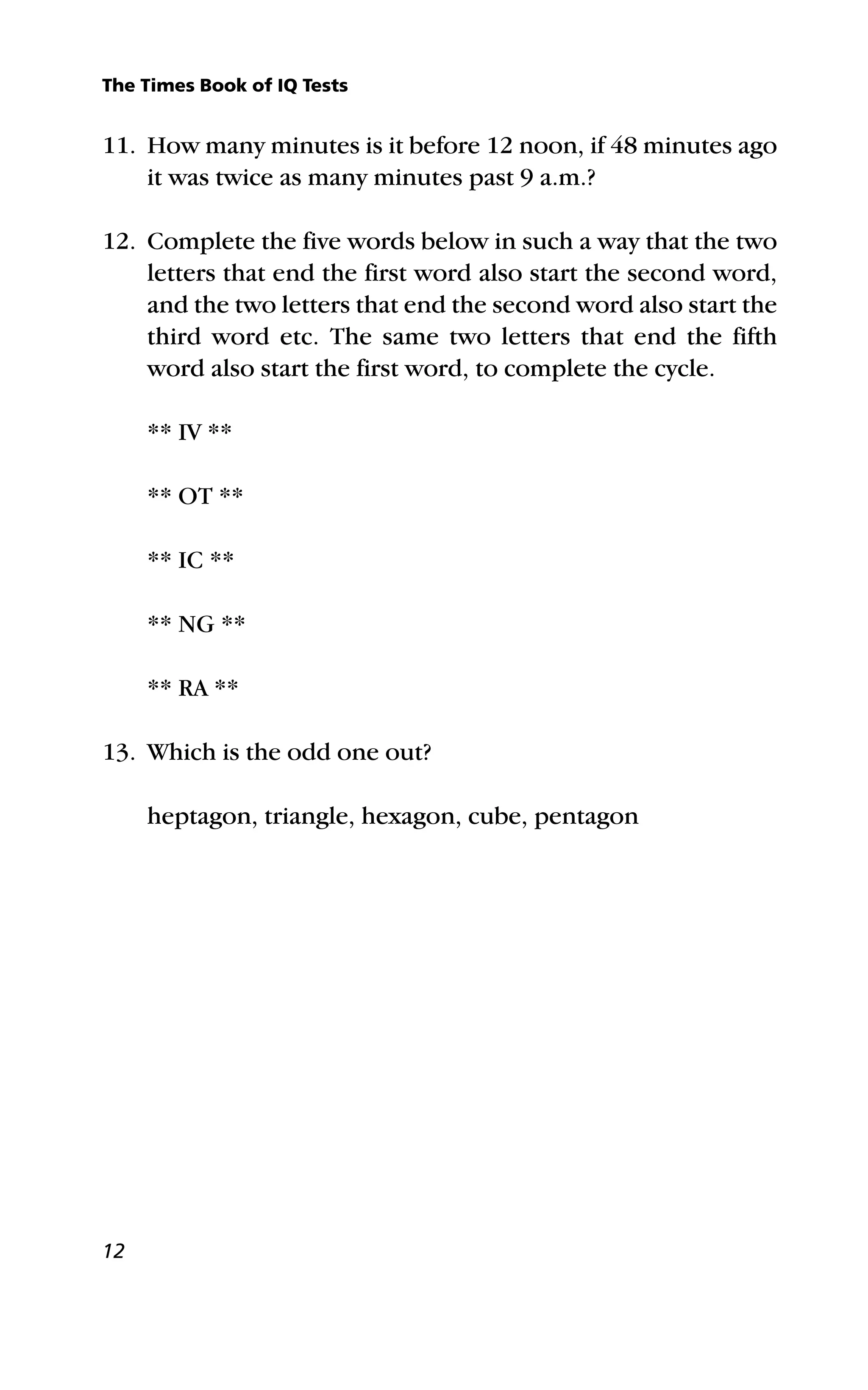 Book of IQ Tests | PDF