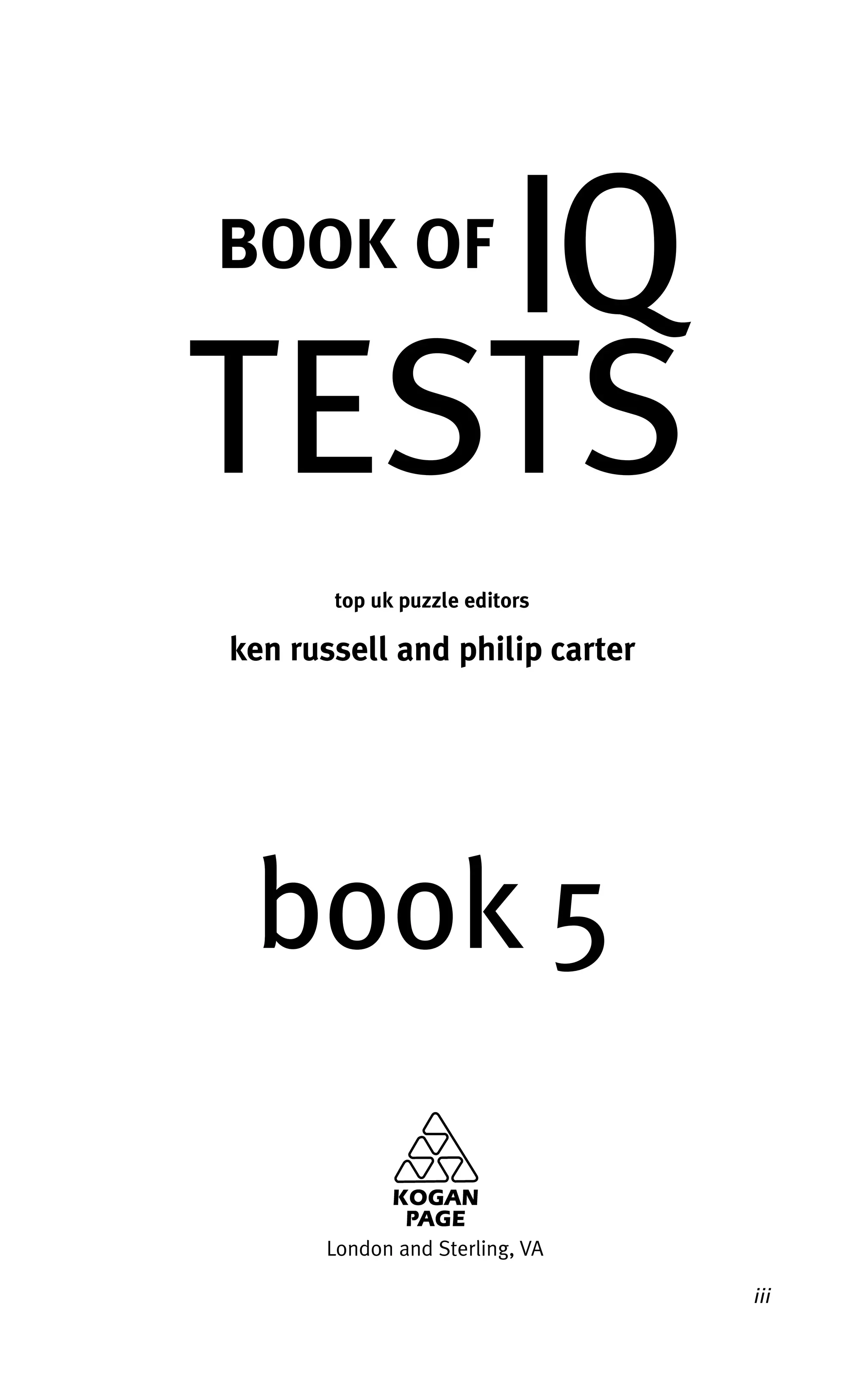 Book of IQ Tests | PDF