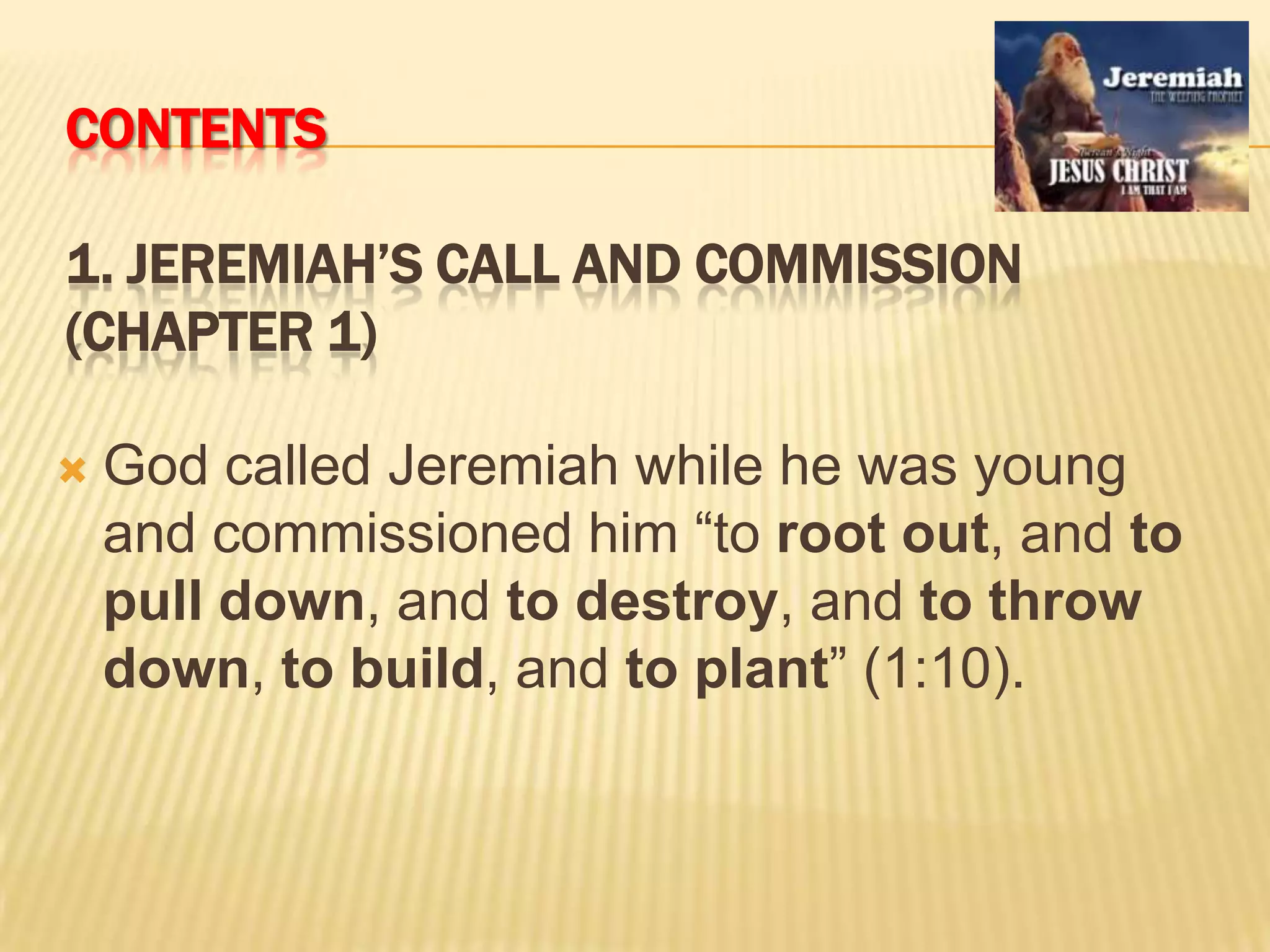Book Of Jeremiah | PPTX