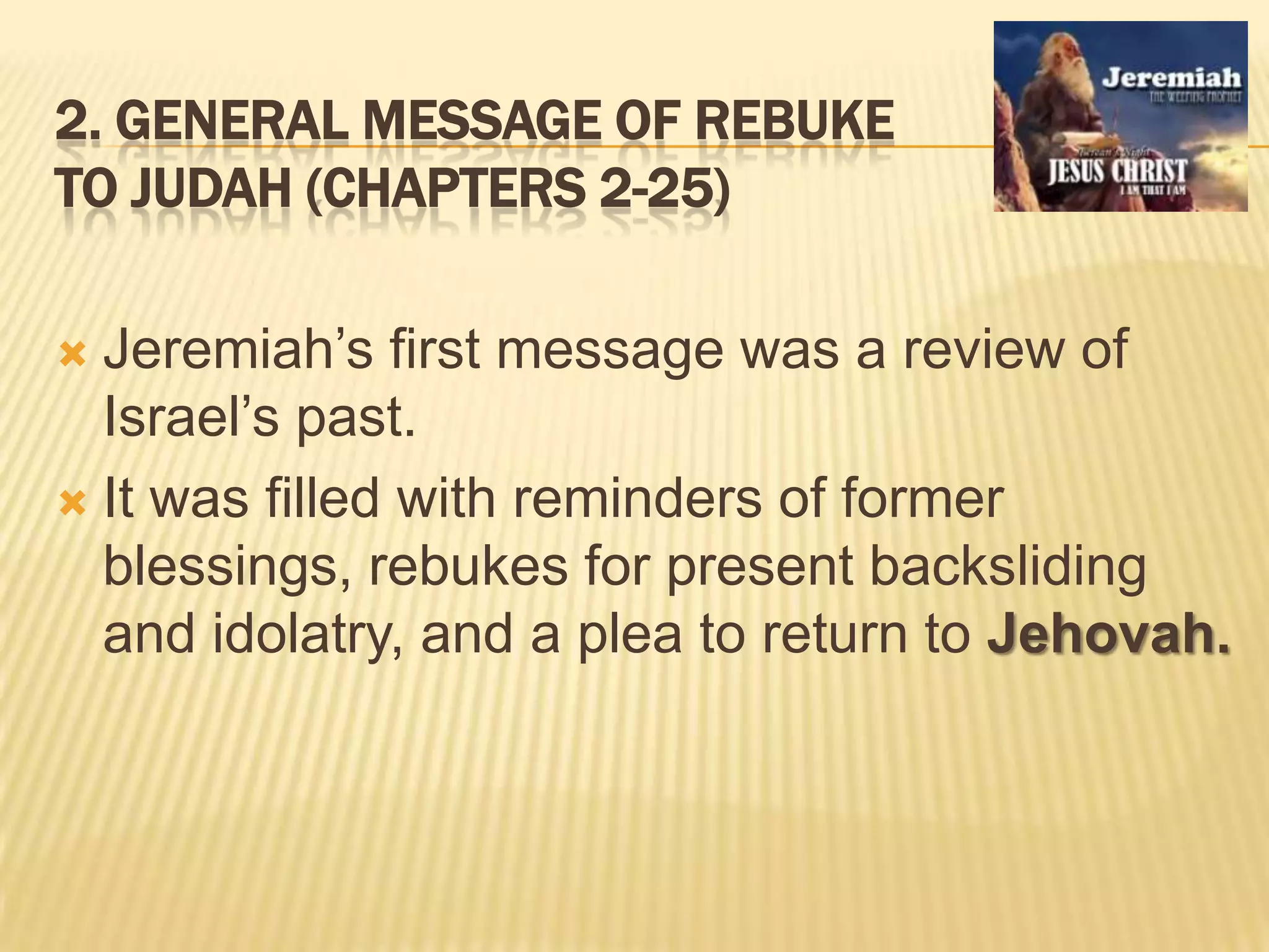 Book Of Jeremiah | PPTX