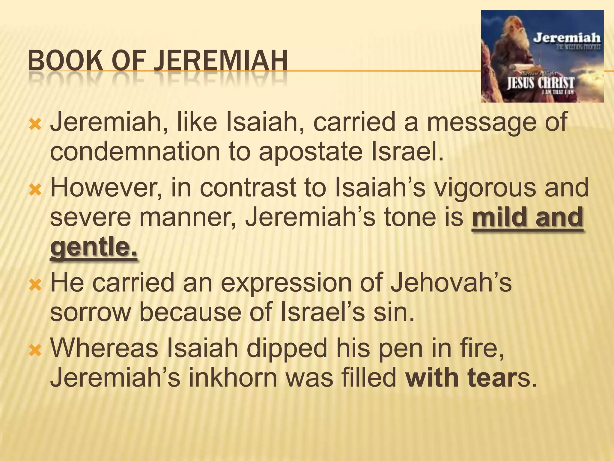 Book Of Jeremiah | PPTX
