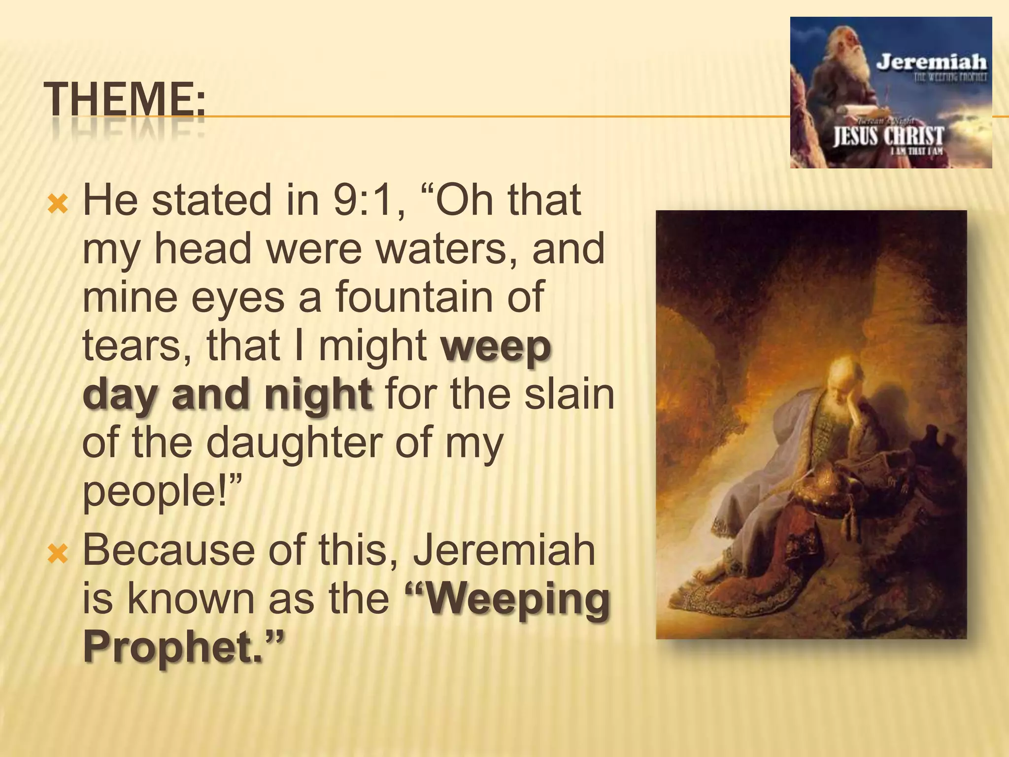 Book Of Jeremiah | PPTX