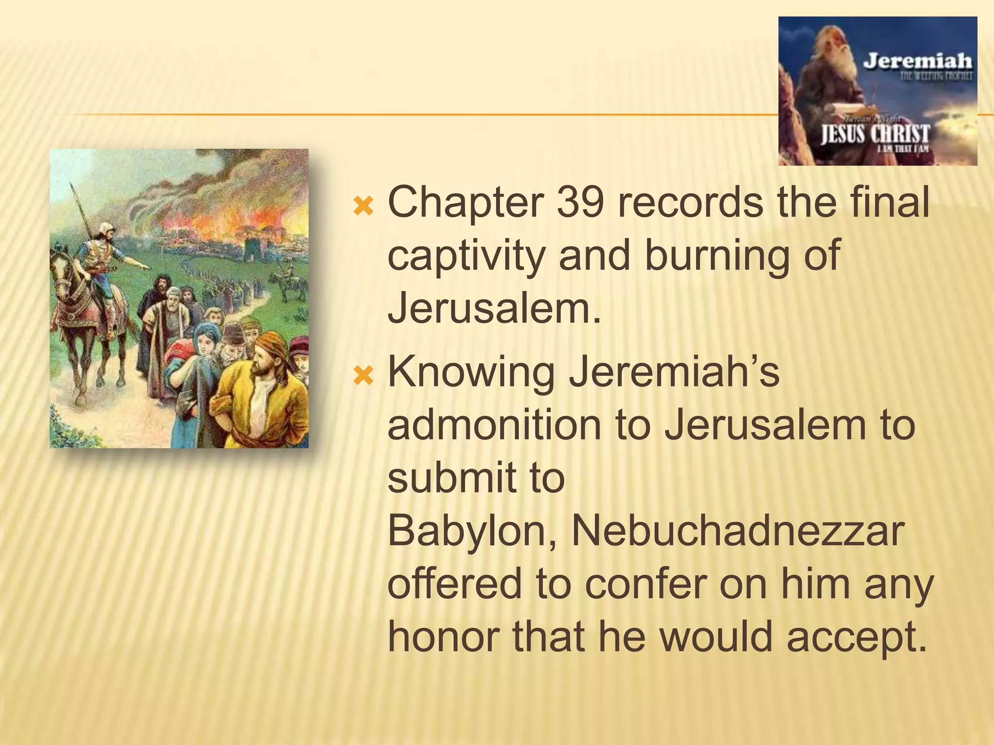 Book Of Jeremiah | PPTX