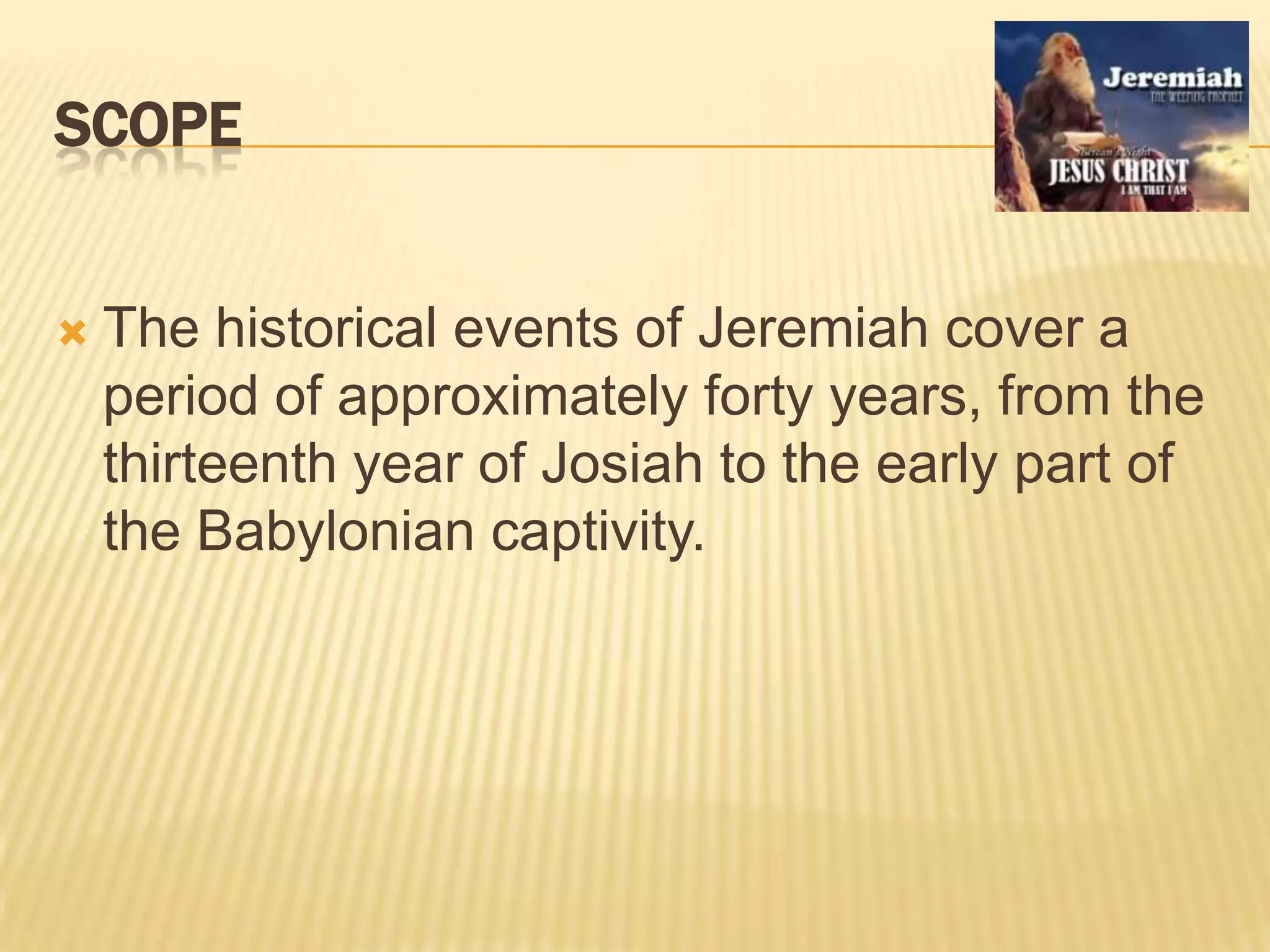 Book Of Jeremiah | PPTX