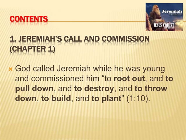 Book Of Jeremiah | PPTX | Christianity | Religion & Spirituality