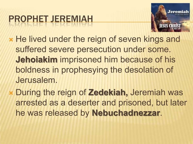 Book Of Jeremiah | PPTX | Christianity | Religion & Spirituality
