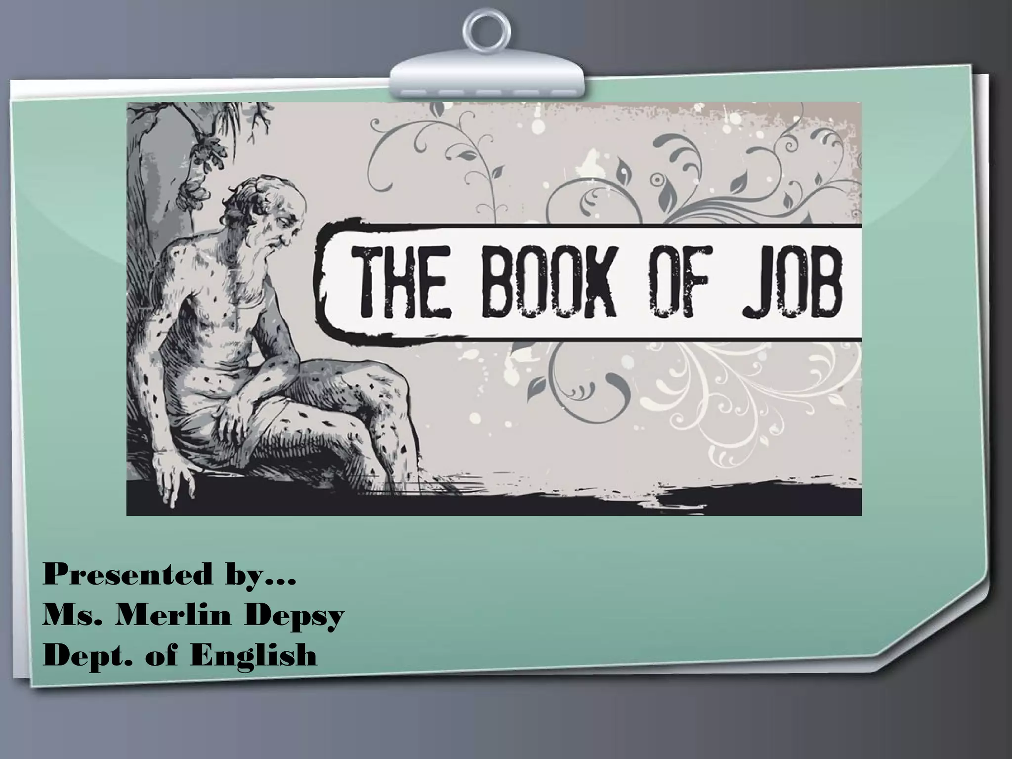 Book of Job - Biblical Literature | PPS