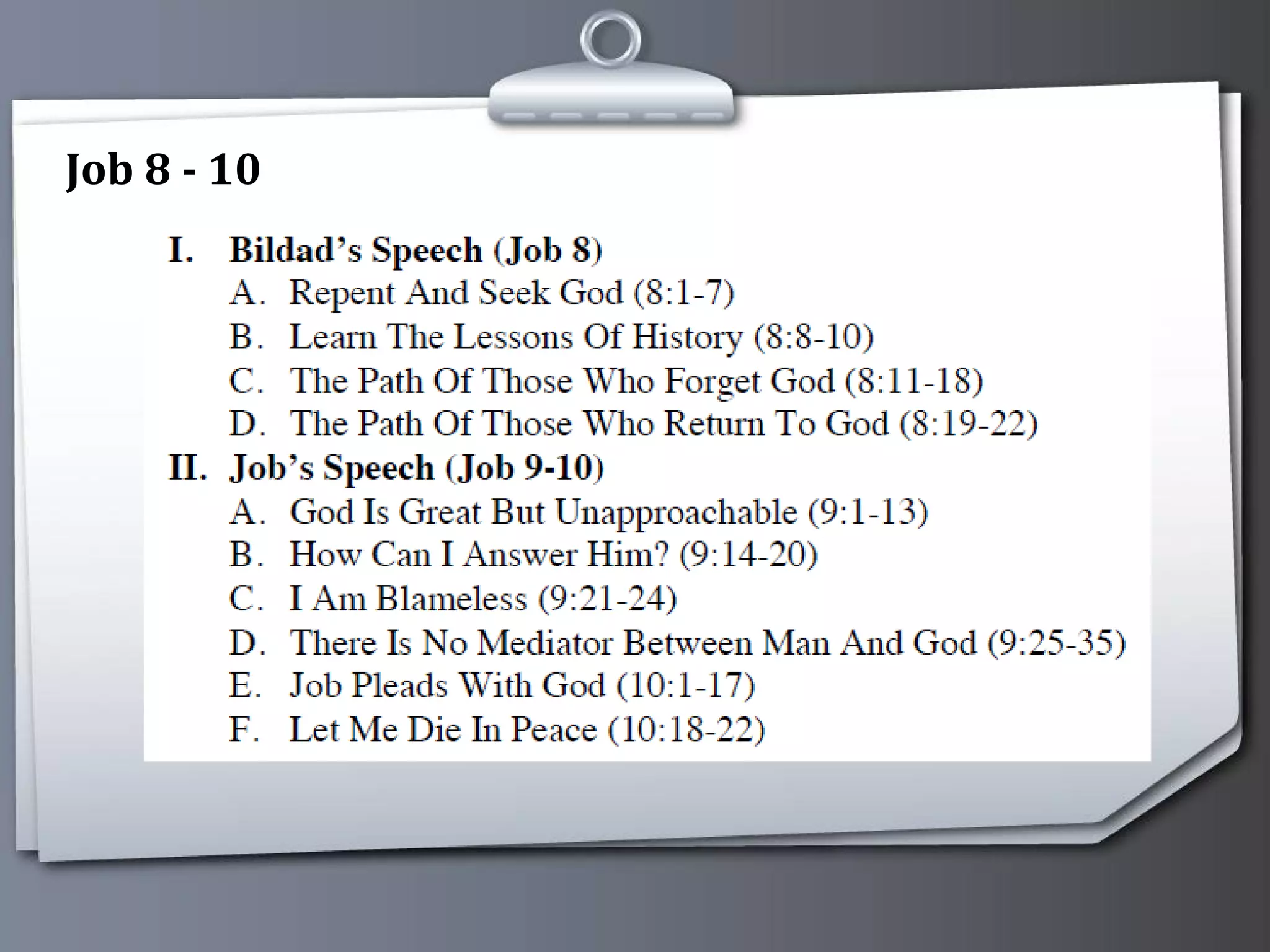 Book of Job - Biblical Literature | PPS