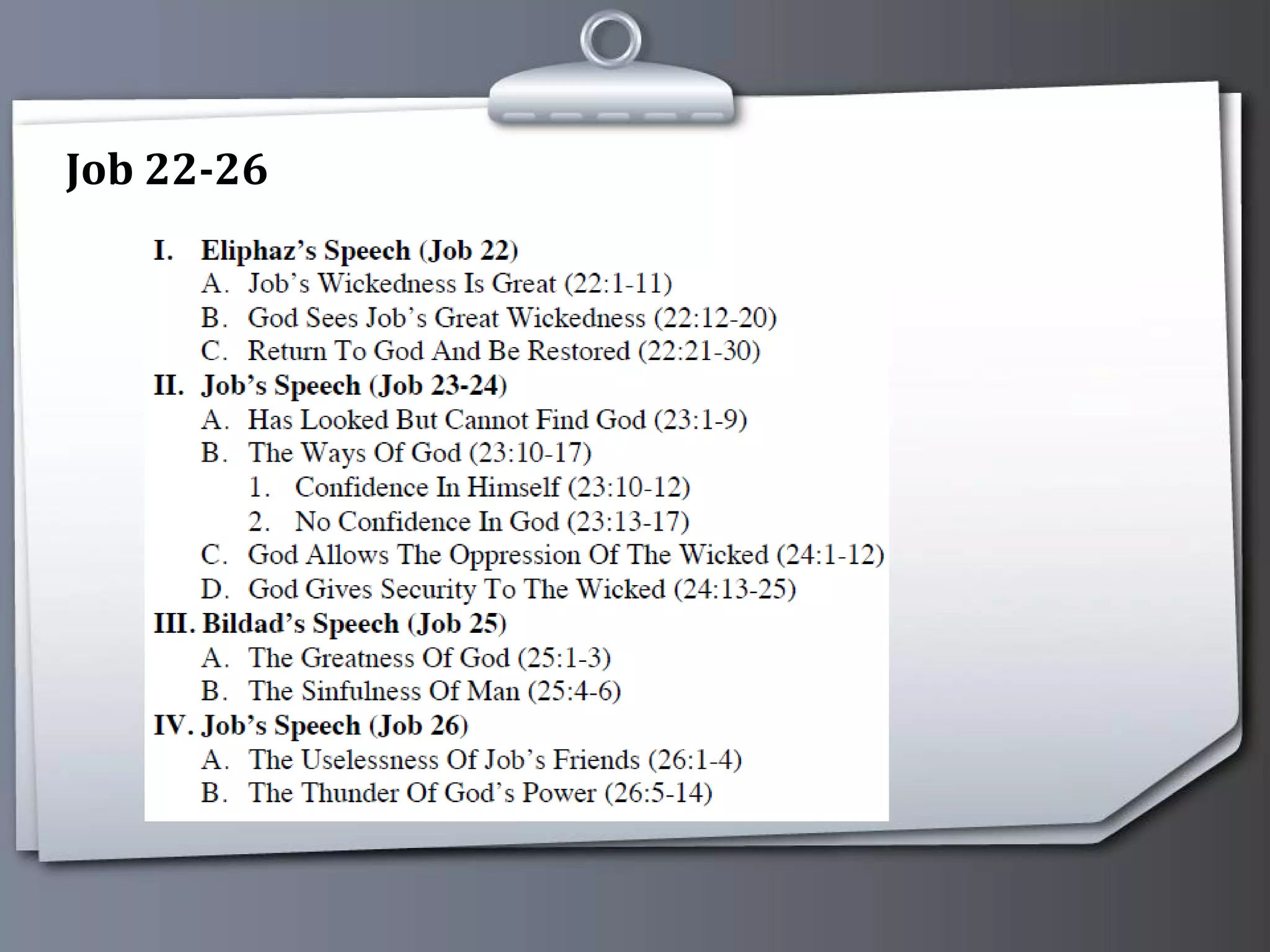 Book of Job - Biblical Literature | PPS