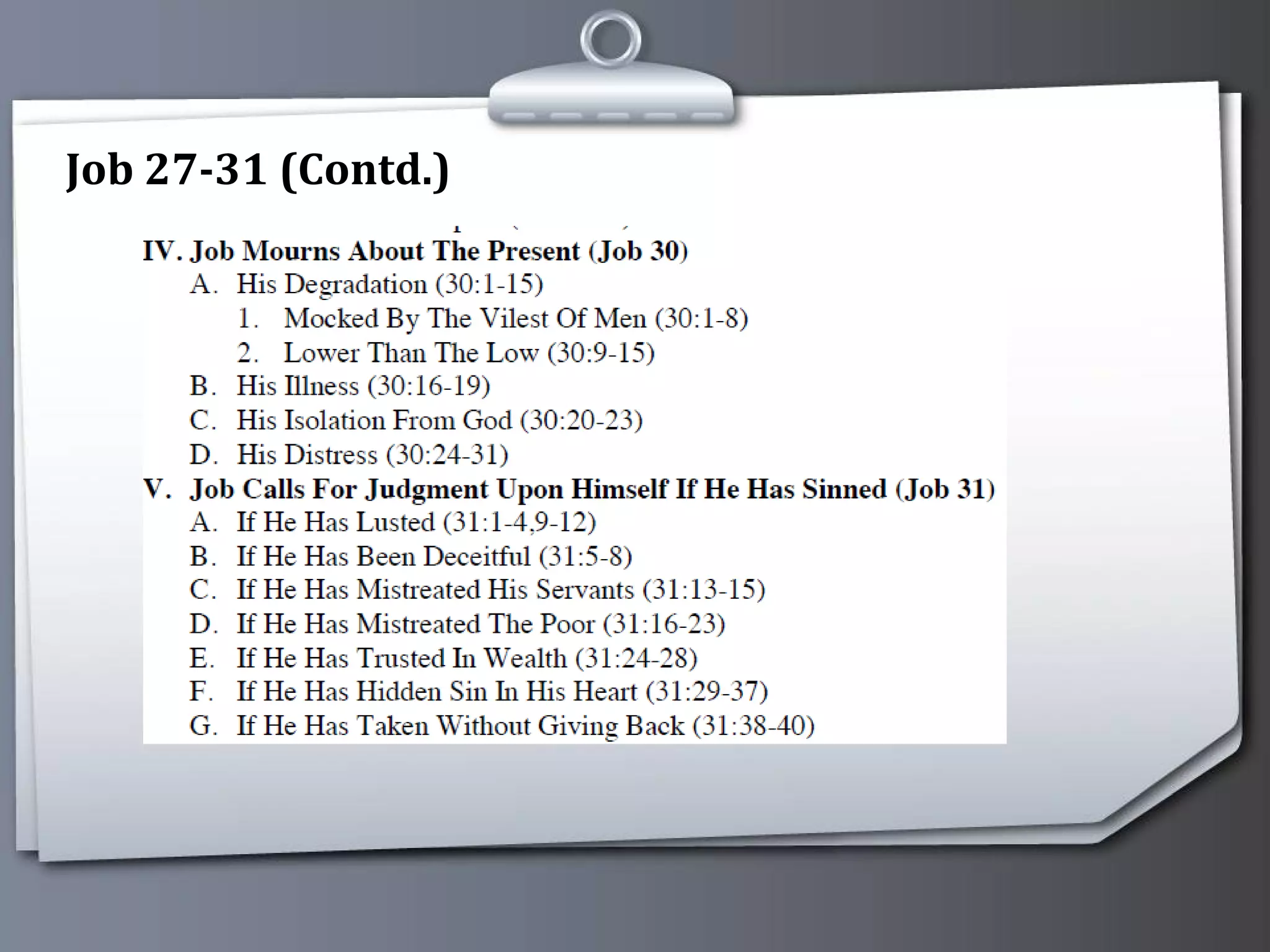 Book of Job - Biblical Literature | PPS