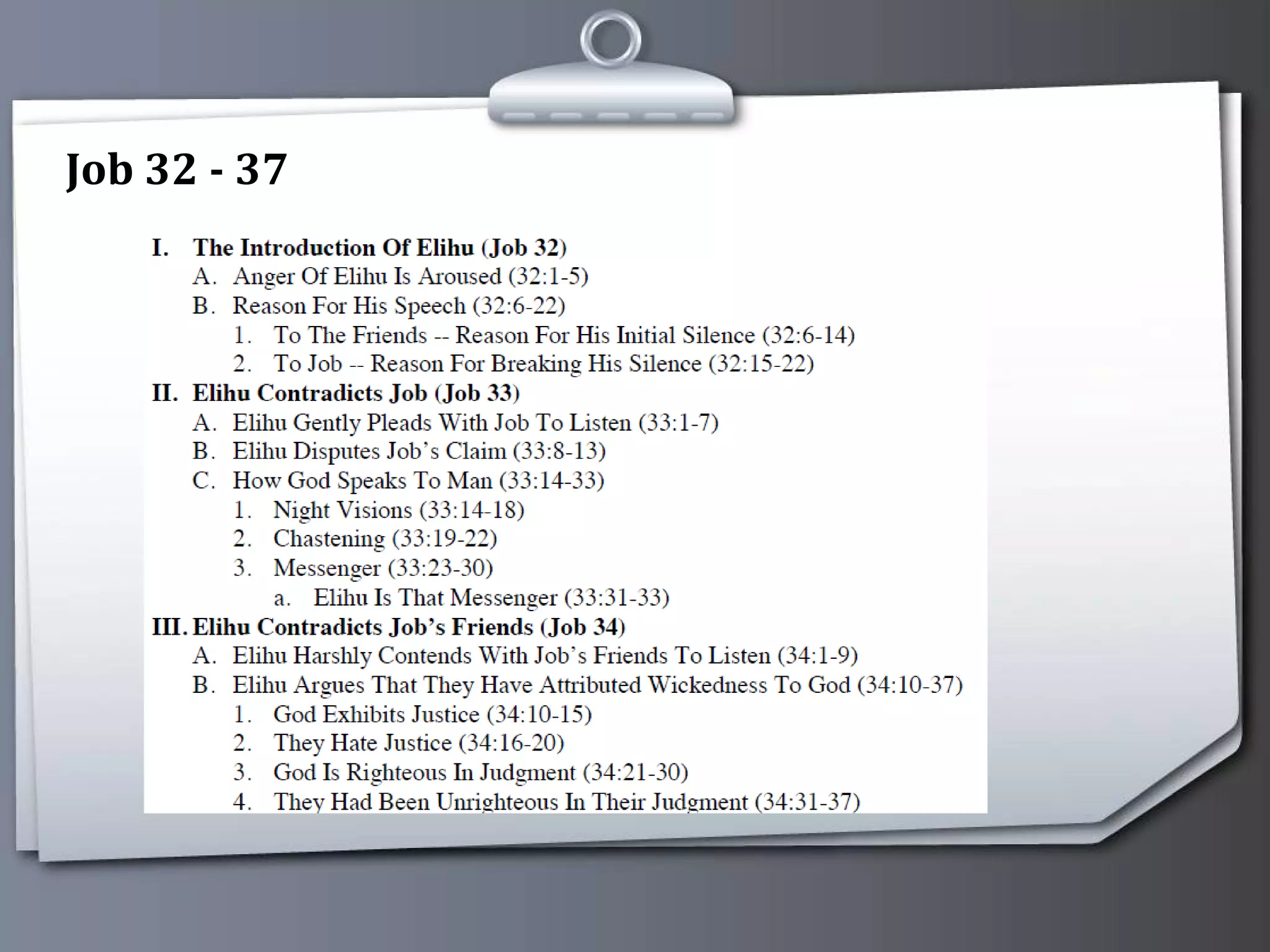 Book of Job - Biblical Literature | PPS