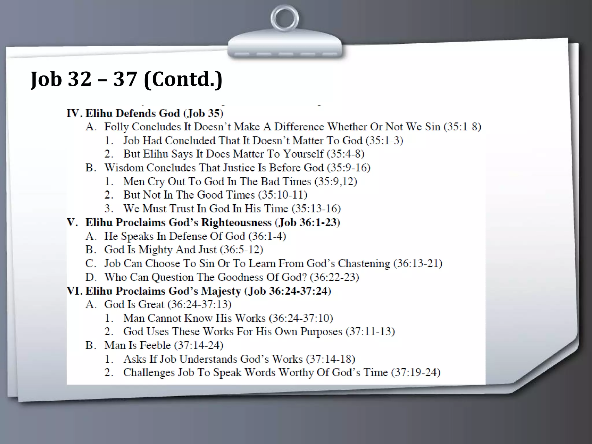 Book of Job - Biblical Literature | PPS