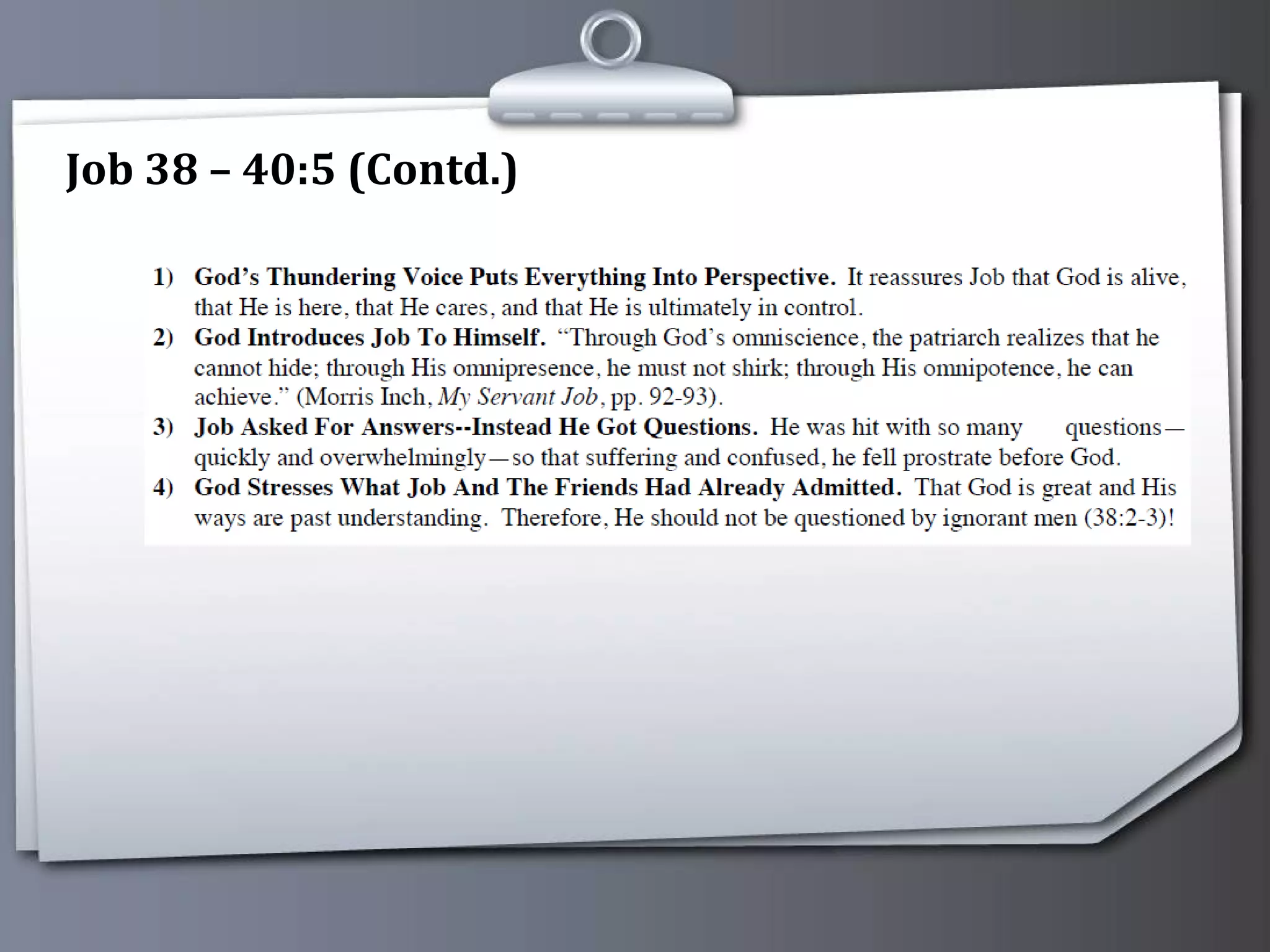 Book of Job - Biblical Literature | PPS