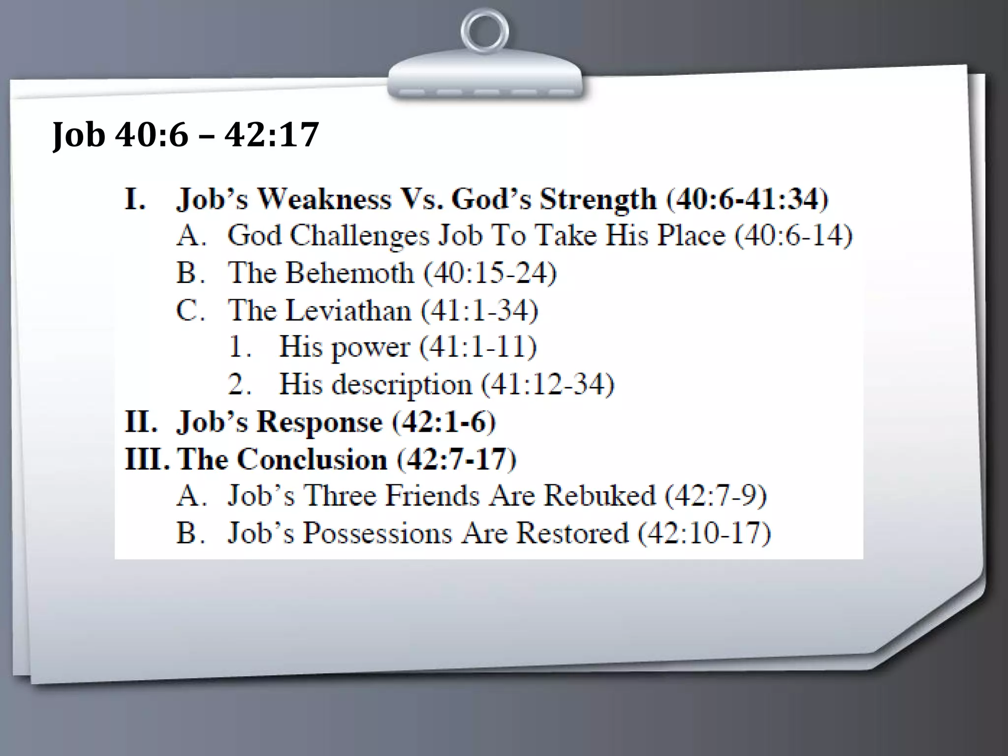 Book of Job - Biblical Literature | PPS