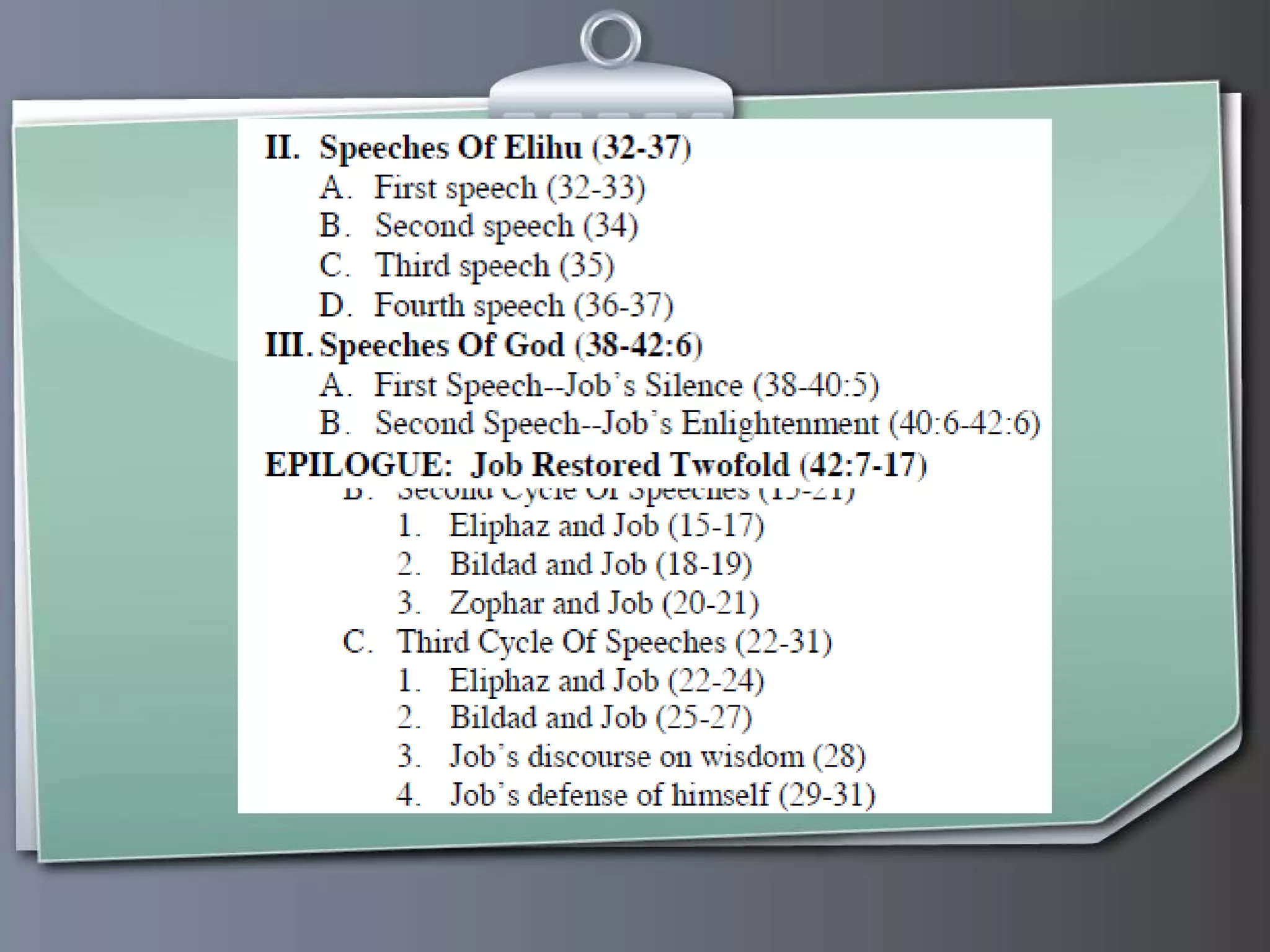 Book of Job - Biblical Literature | PPS