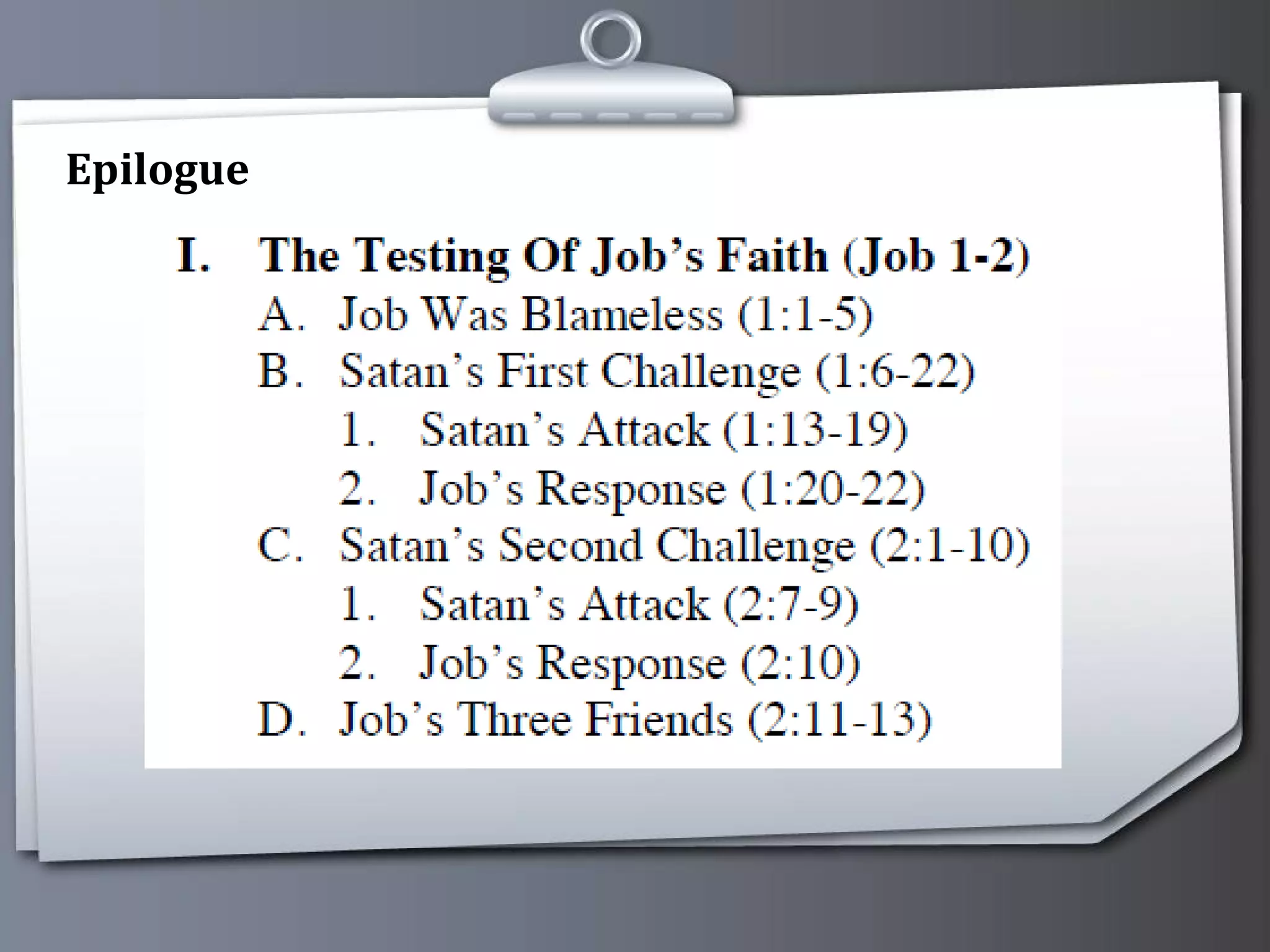 Book of Job - Biblical Literature | PPS