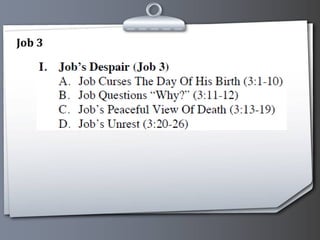 Book of Job - Biblical Literature | PPS