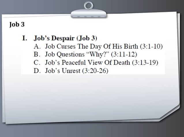 Book of Job - Biblical Literature | PPS
