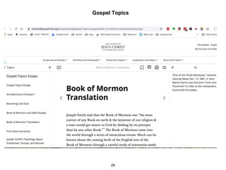 Introductory pages to The Book of Mormon | PPTX