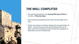 Book of nehemiah complete Bible study by Rhema Joy Sharath | PPTX