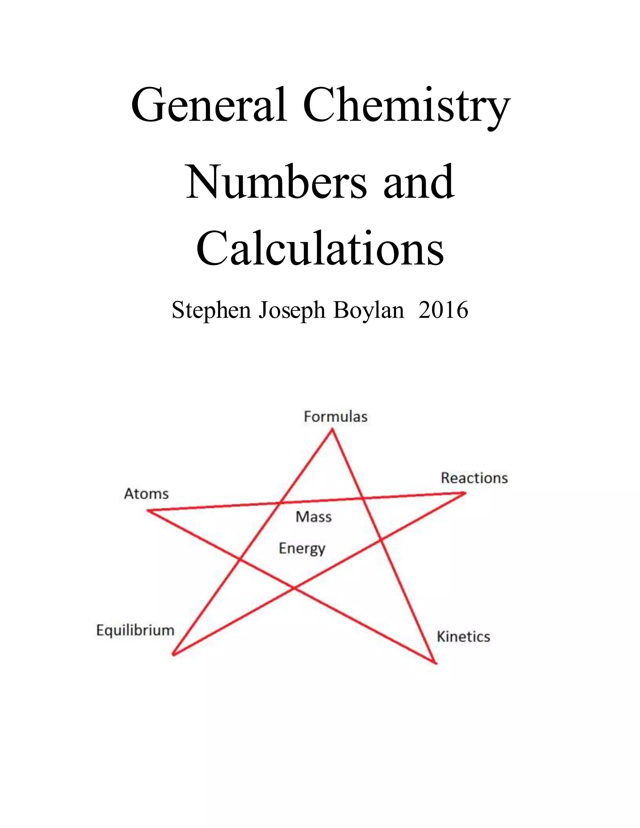 General Chemistry Numbers and Calculations | DOCX | Chemistry | Science