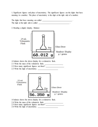 General Chemistry Numbers and Calculations | DOCX | Chemistry | Science