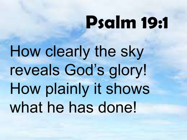 King David and the Psalm 19 | PPTX