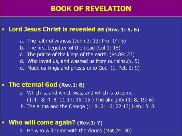 Book Of Revelation | PPT | Christianity | Religion & Spirituality