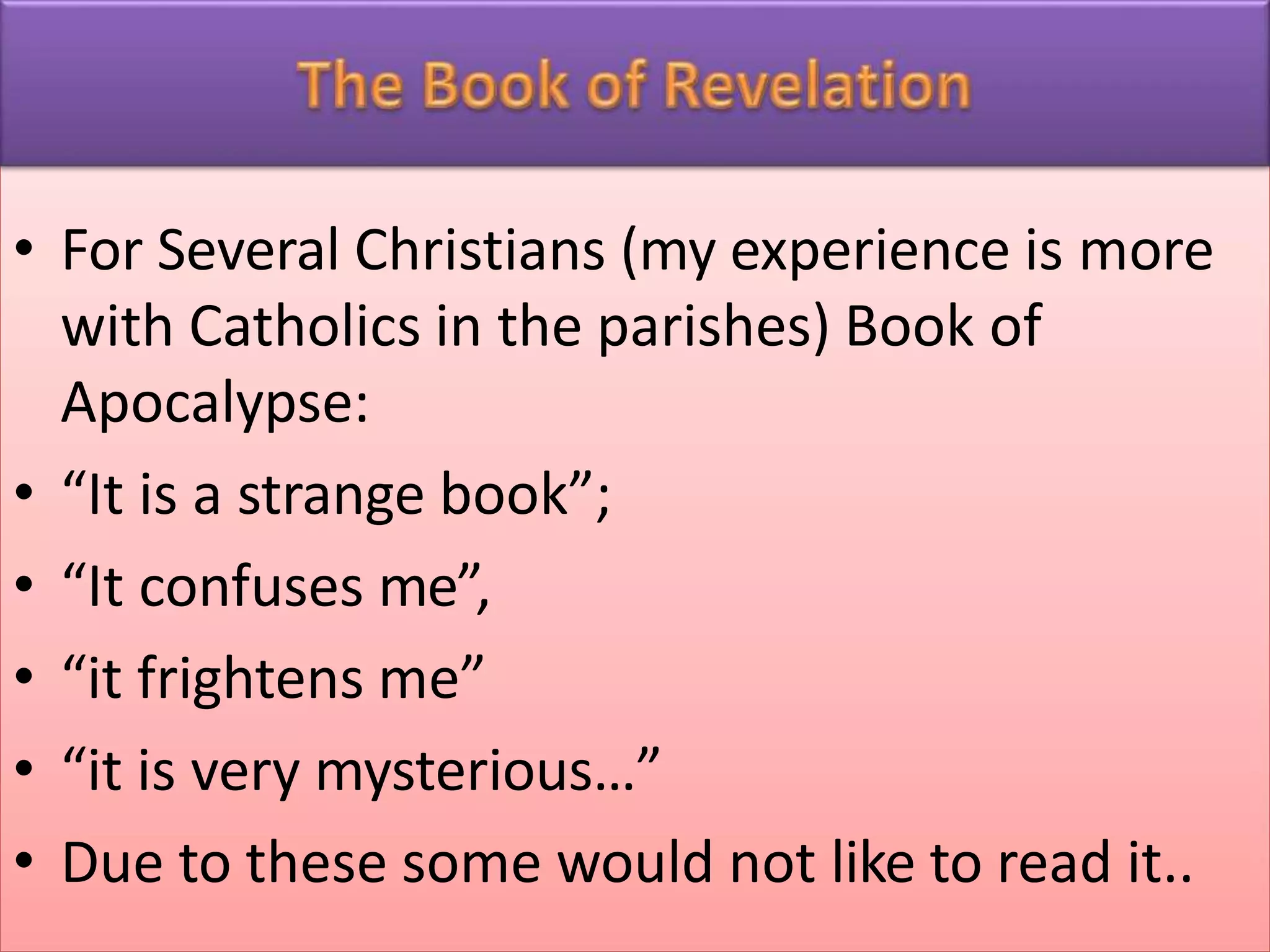 Book of revelation | PPT
