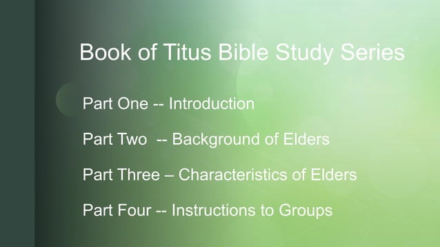 The Book of Titus - Part Four | PPT