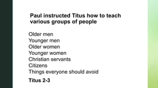 The Book of Titus - Part Four | PPT