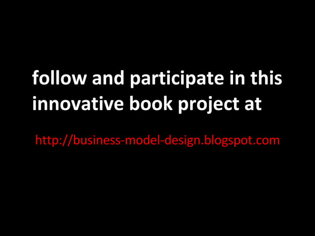 Business Model Innovation Book (prototype book structure) | PPT