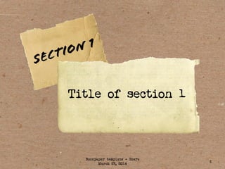 Bookpaper: a PowerPoint template | PPT