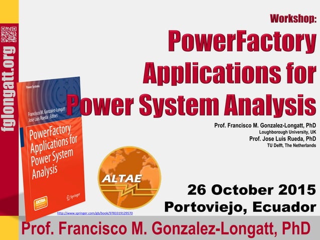 PowerFactory Applications for Power System Analysis, 26th October 2015 ...
