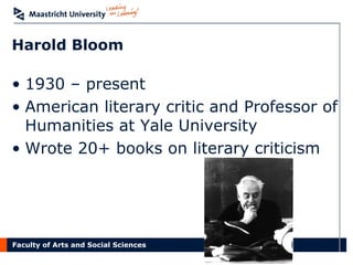 Bookpresentation Bloom's The Western Canon | PPT