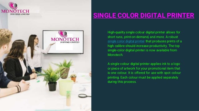 Book Printing Press | Single Color Digital Printer | Monotech | PPT