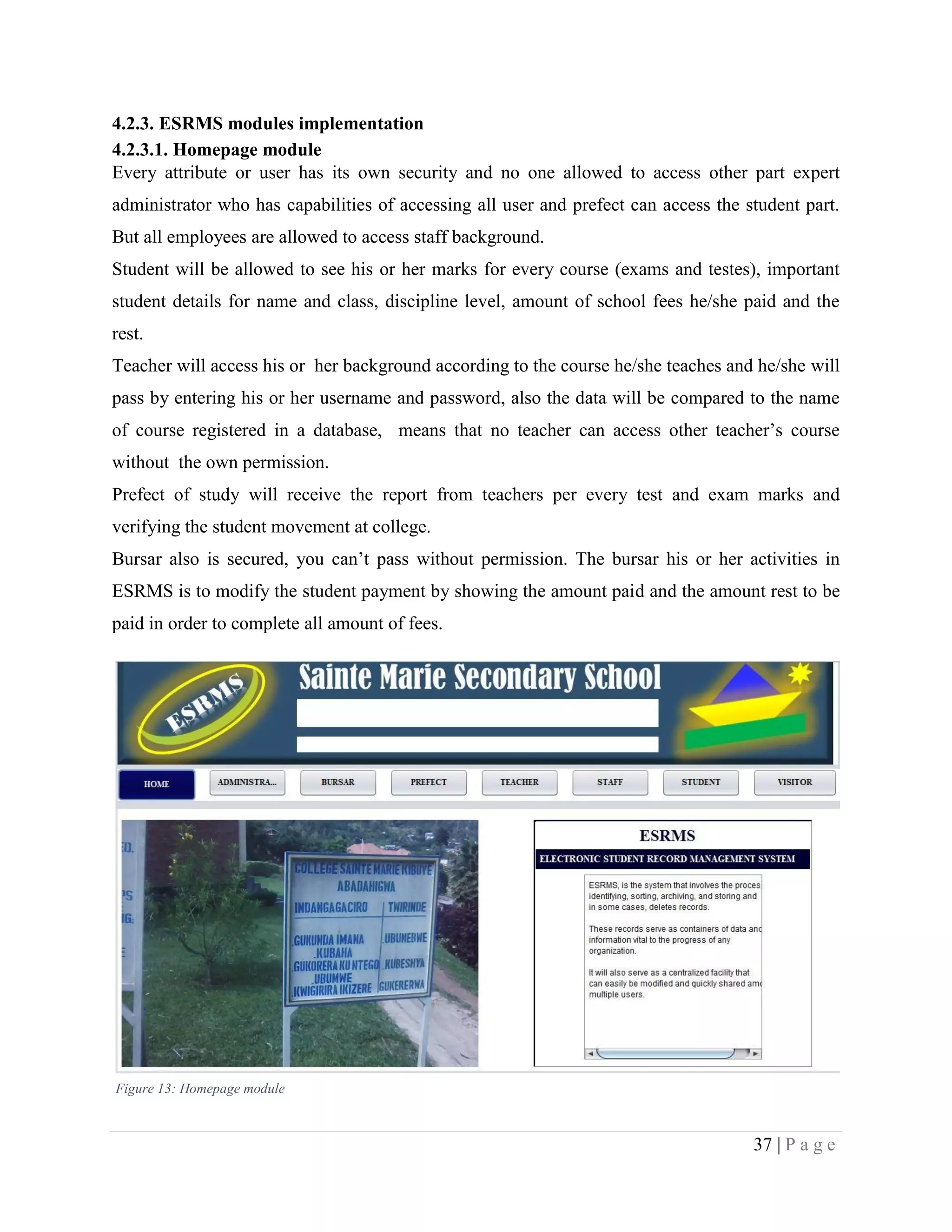 Electronic Student Record Management System | PDF