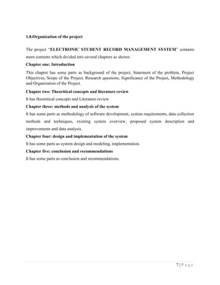 Electronic Student Record Management System | PDF