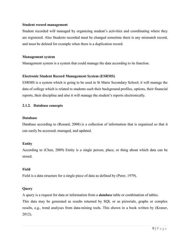 Electronic Student Record Management System | PDF