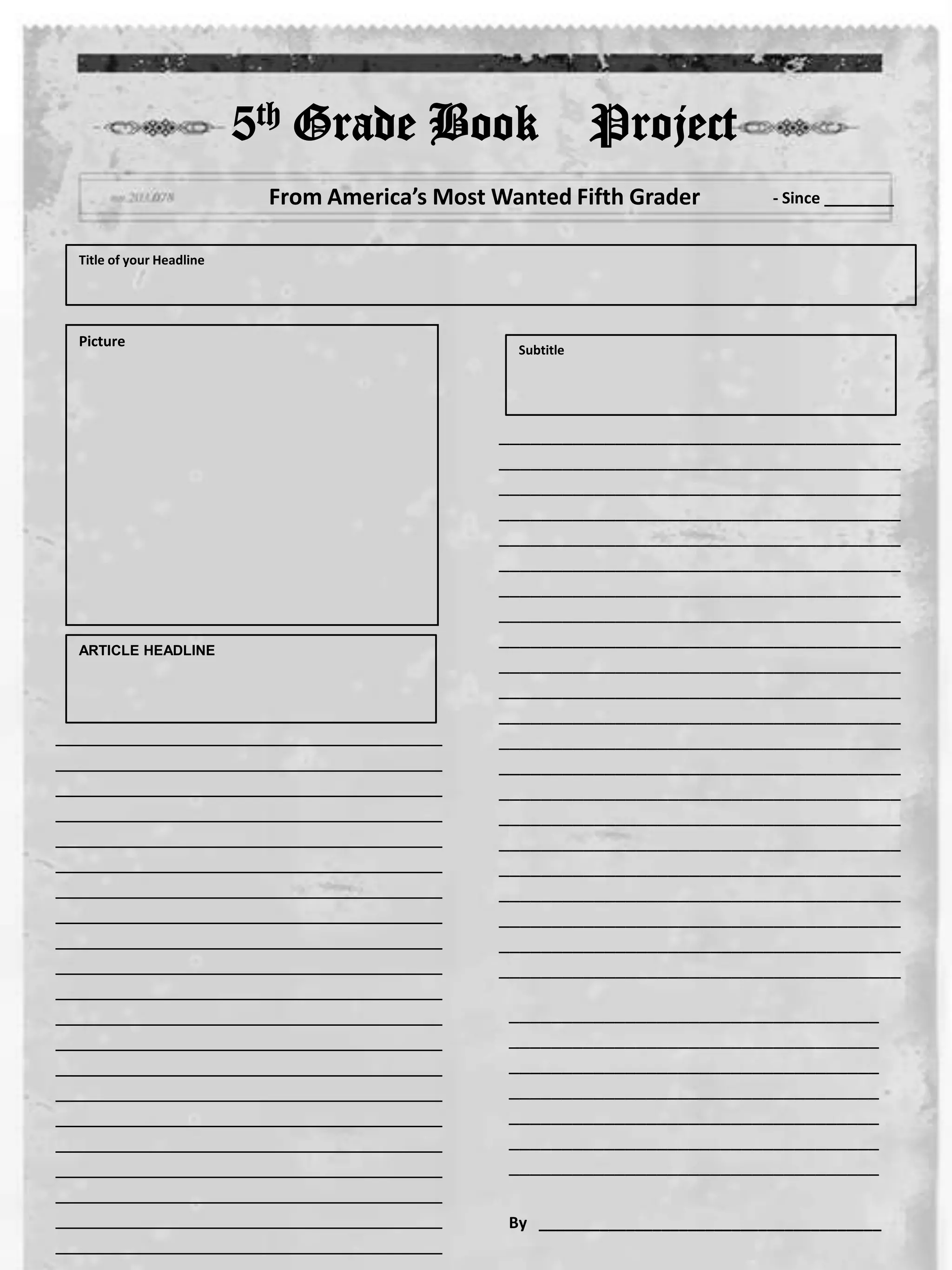 Book project template | PPTX